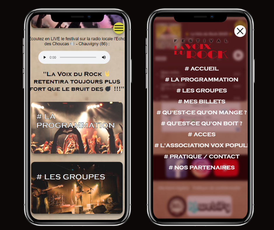 L'App du Rock - application web évènementielle - KLwebify